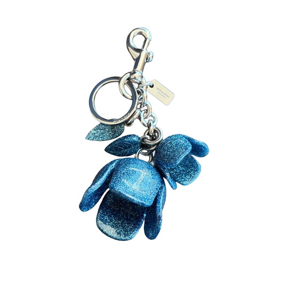 Coach | Accessories | Coach Glitter Resin Tea Rose Bag Charm | Poshmark